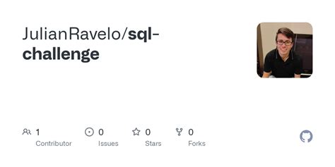 github julianravelo sql challenge