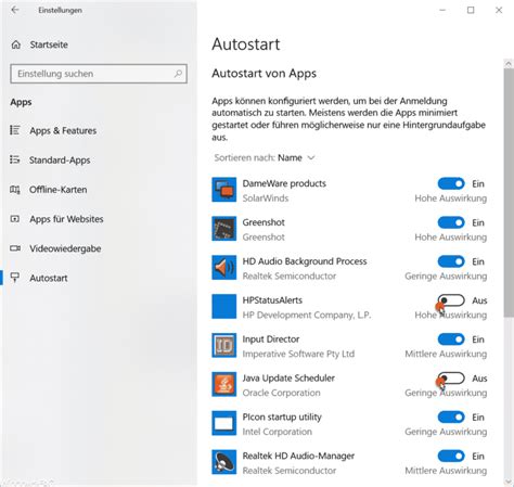 Autostart Von Apps Konfigurieren Bei Windows 10 Windows Faq