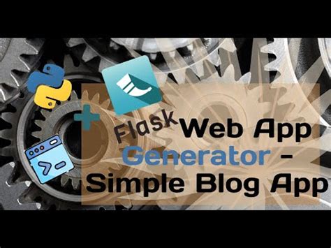 How to create flask web app with python - YouTube