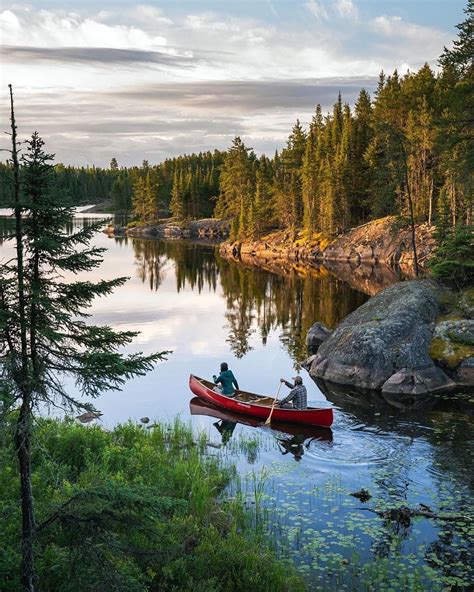 Boundary Waters Canoe Area Wilderness Minnesota Peaceful Canoeing