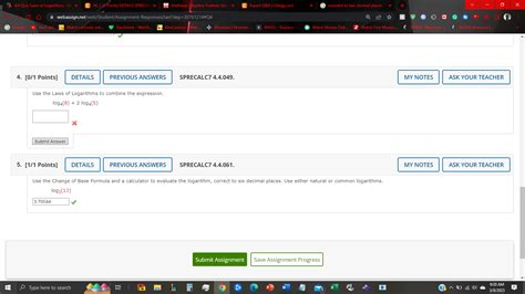 Solved Use The Laws Of Logarithms To Combine The Expression