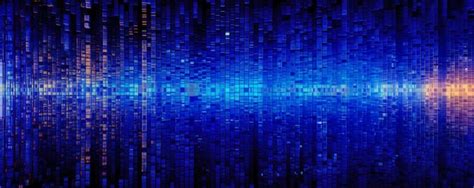 Premium Photo Wide Panoramic Representation Of A Flowing Binary Code