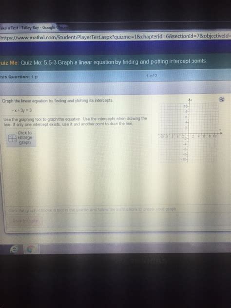 Solved Graph A Linear Equation By Finding And Plotting Chegg Com