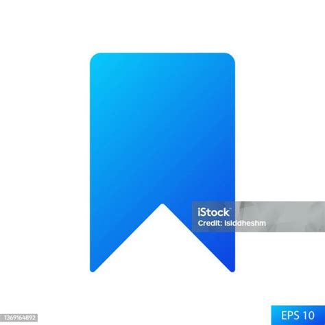 웹 사이트 디자인 앱 Ui 흰색 배경에 격리 된 플랫 스타일 디자인의 북마크 벡터 아이콘 Eps 10 벡터 일러스트레이션