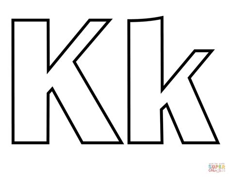 Colorear Letra K K Abecedarios Dibujo Para Colorear Gratis My Xxx Hot