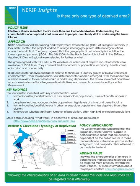 PPT Understanding Deprived Small Areas A Typology Approach PowerPoint Presentation ID