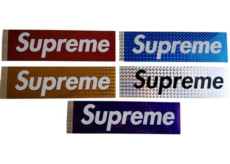 Supreme Holographic Box Logo Sticker Set Us