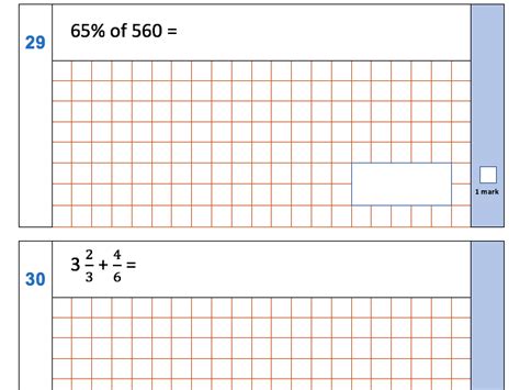 Ks2 Sats Practice Arithmetic Test 1 Teaching Resources