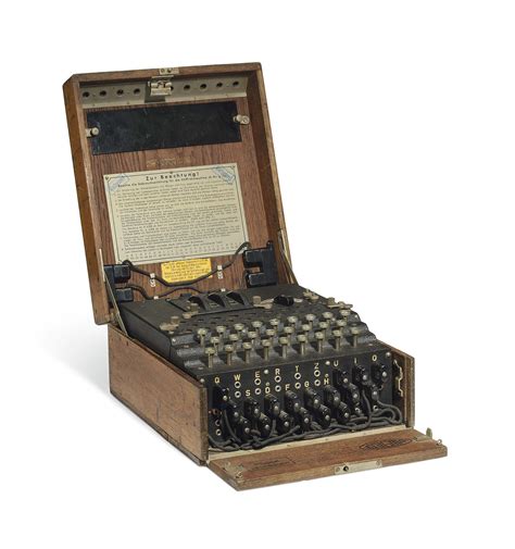 Enigma Cipher Machine A Three Rotor Enigma Machine Num Auctions And Price Archive