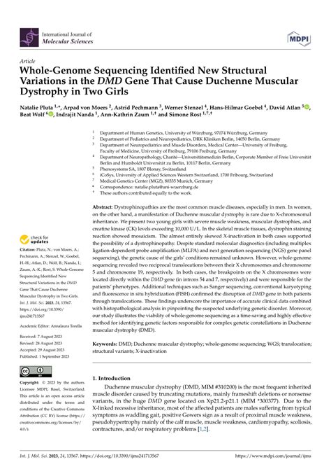 Pdf Whole Genome Sequencing Identified New Structural Variations In