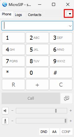 Settings For MicroSIP VoIP Program For Windows SBZ Systems