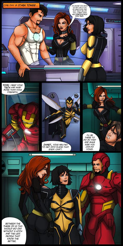 Rule 34 1boy 2girls Ass Big Ass Big Breasts Black Hair Black Widow