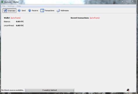 Cannot Get My Wallet To Sync Any Help R Vertcoin
