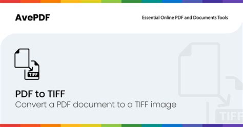 Free PDF To TIFF Converter Online Fast Accurate AvePDF