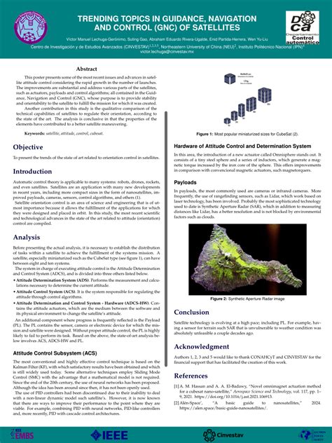 Pdf Trending Topics In Guidance Navigation And Control Gnc Of Satellites
