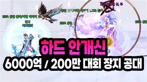 【던파】안개신 레이드 하드 모드 던담 6000억 200만 공대 클리어 성공 정준 하드 안개신 저스펙 대회 우승