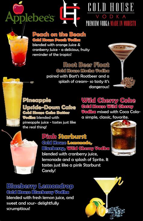 Alcoholic Beverages Menu