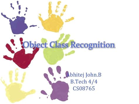 Object Class Recognition