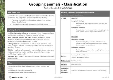Pdf Grouping Animals Classification Dokumentips Pdf Grouping Animals Classification Dokumentips