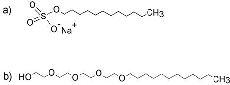 Chemical Structure Of A Anionic Sodium Dodecyl Sulfate And B Download Scientific Diagram