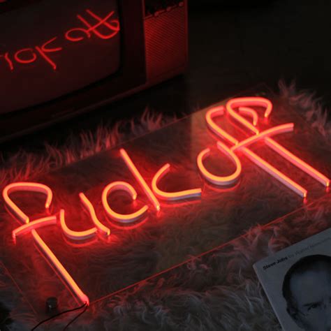 Jual Neon Light Fuck Off” Lampu Neon Dinding Kab Kuningan