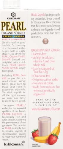Kikkoman® Pearl® Organic Creamy Vanilla Soymilk Case Sale 12 Ct 32