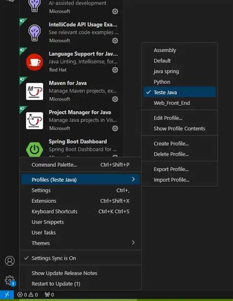 Como Configurar Rapidamente O Seu VS Code Usando Perfis Felipe Alencar Python Java DIO
