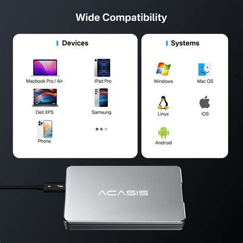 Acasis 40gbps M 2 Nvme Usb 4 Thunderbolt 3 4 Ssd Enclosure Acasis Electronics