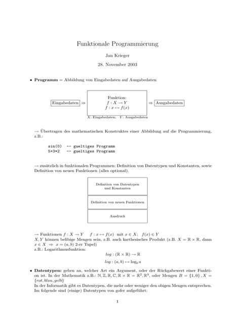 Funktionale Programmierung