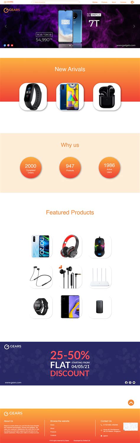 UI UX Design For Ecommerce Website On Behance