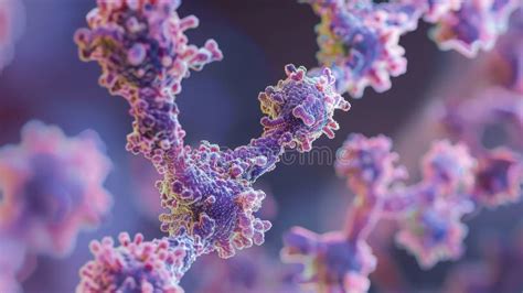 A Microscopic View Of The Replication Origin Where The Replication Process Is Initiated Stock