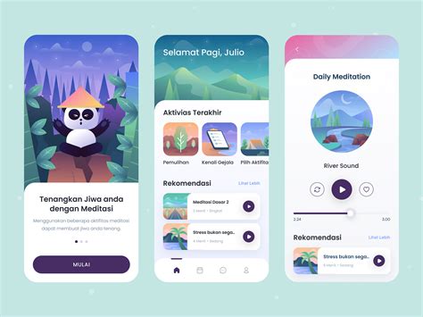 Meditation App Exploration By Salung Paperpillar For Paperpillar On Dribbble