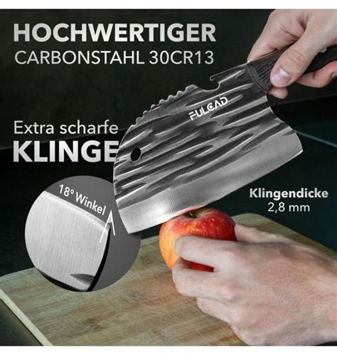 나무 손잡이 탄소강 칼 넓은 칼날 날카로운 다목적 주방 칼 정육점 칼 정육점 칼 병따개가 달린 요 티몬