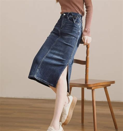 ブルベ服 デニムロングスカート ブルベ夏向け・ブルベ冬向け） ロング丈スカート ブルベファッション専門通販 Blubel