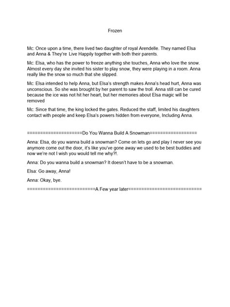 Teks Script Frozen Pdf