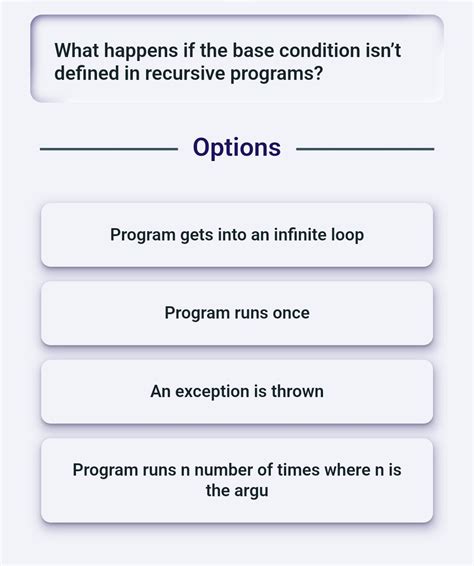 What Happens If The Base Condition Is Not Defined In Recursive Programs