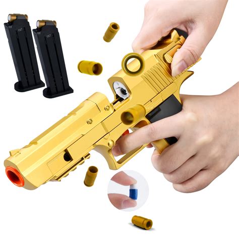 Buy Look Real Toy With Ejecting Soft Bullets Pistol Toys Play Eva Foam Blaster Realistic Model
