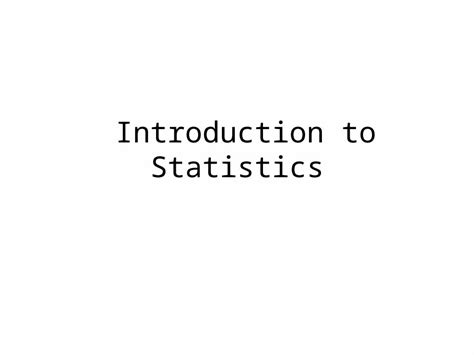 Ppt Introduction Statistics Pdfslidenet