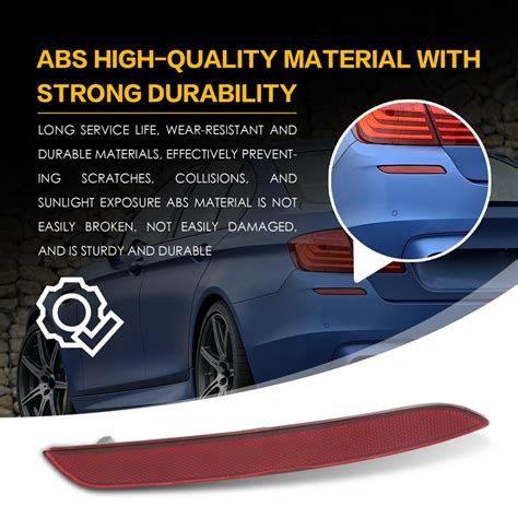 Rear Bumper Tail Light Reflector For 2011 2016 Bmw 535i Xdrive 550i