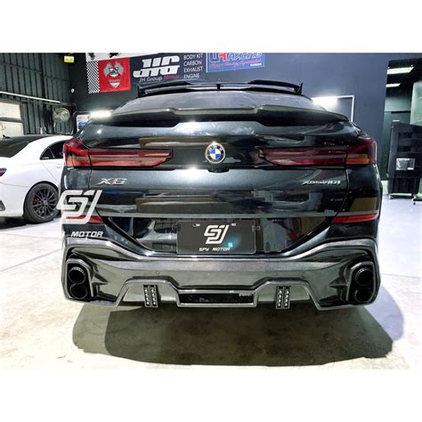 【spy Motor】bmw G06 X6 碳纖維後下巴 蝦皮購物