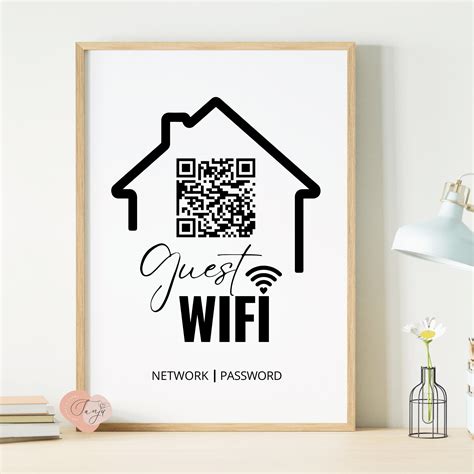 Guest Wifi Sign I Wifi Password Sign Printable I Editable Free Wifi