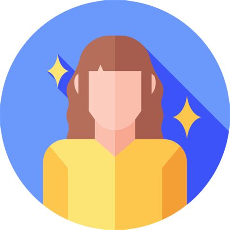 Woman Flat Circular Flat Icon