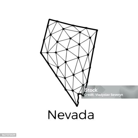 네바다 주 지도 다각형 그림은 선과 점으로 만들어졌으며 흰색 배경에 격리되어 있습니다 미국 주 로우 폴리 디자인 0명에 대한 스톡 벡터 아트 및 기타 이미지 Istock