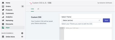 How To Add Edit Custom Css File On Shopify