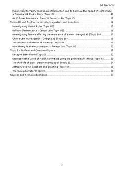 IB DP Physics Labs Booklet By Joana D TPT