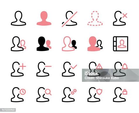 Berbagai Ikon Gui Mengatur Pengguna Ilustrasi Stok Unduh Gambar