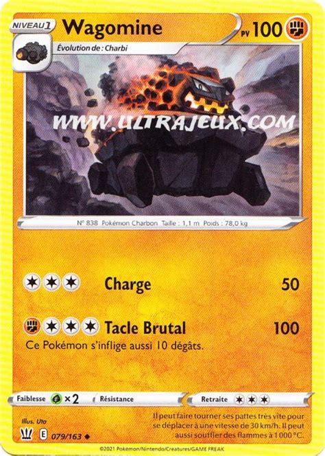 Wagomine 79 R163 Carte Pokémon Eb05 Epée Et Bouclier Styles D