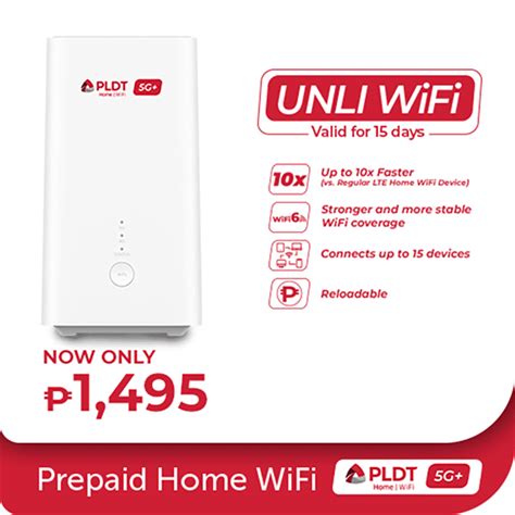 PLDT Prepaid Home WiFi G W WiFi And Up To X Faster Speed For JUST PHP
