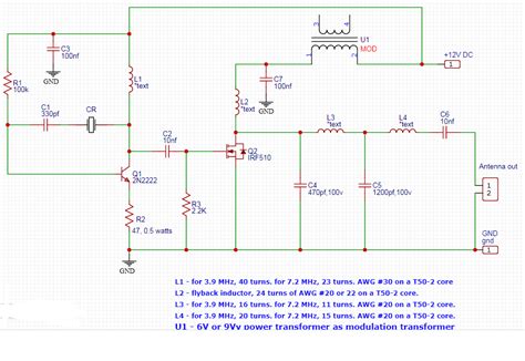 Diy Irf510 Am Transmitter Circuit
