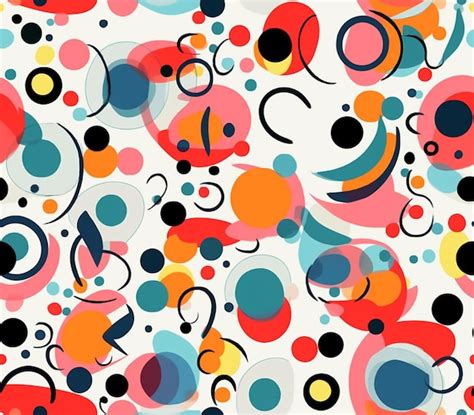 Premium Ai Image A Close Up Of A Colorful Pattern Of Circles And Dots Generative Ai